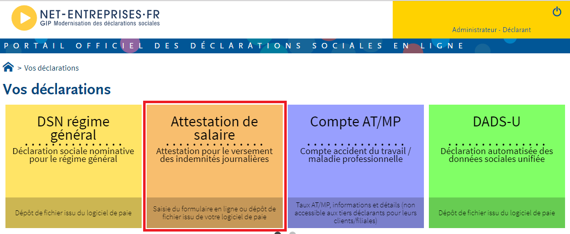Comment saisir une attestation de salaire via Net-Entreprises ...
